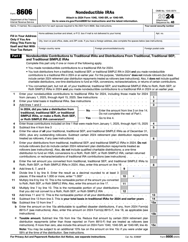 Considering a Backdoor Roth Contribution? Don’t Forget Form 8606!